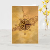 Antique Style Compass Rose Card | Zazzle