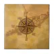 Antique Style Compass Rose Ceramic Tile | Zazzle