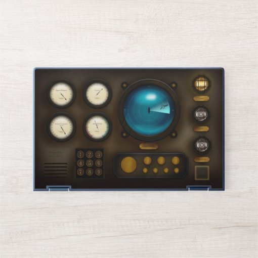 Antique Submarine Control panel Sonar Display HP Laptop Skin | Zazzle