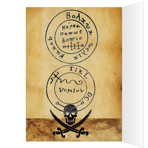 ANTIQUE TALISMAN / PIRATES TREASURE MAP | Zazzle