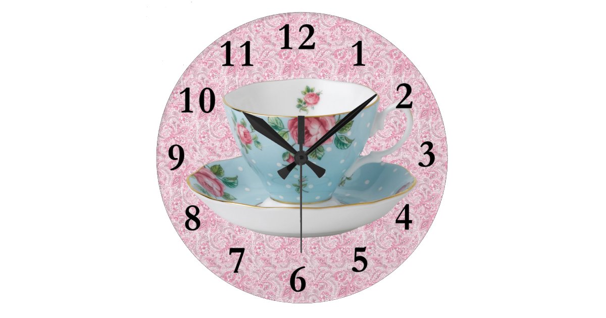 ANTIQUE TEA CUP & SAUCER CLOCK | Zazzle.com