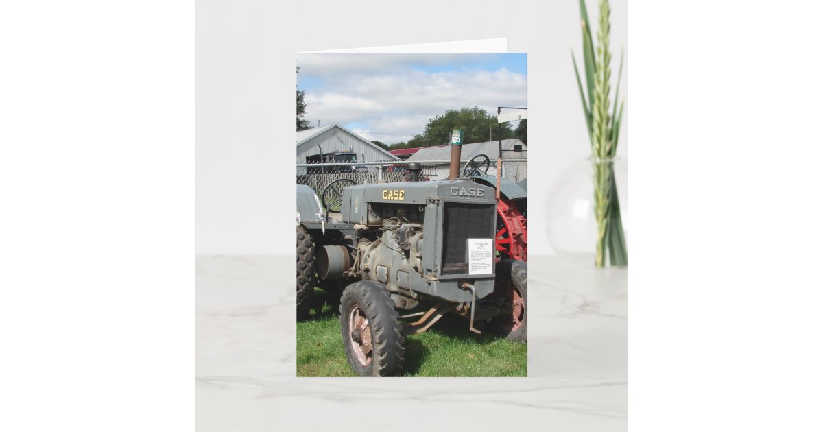 Antique Tractor Card | Zazzle