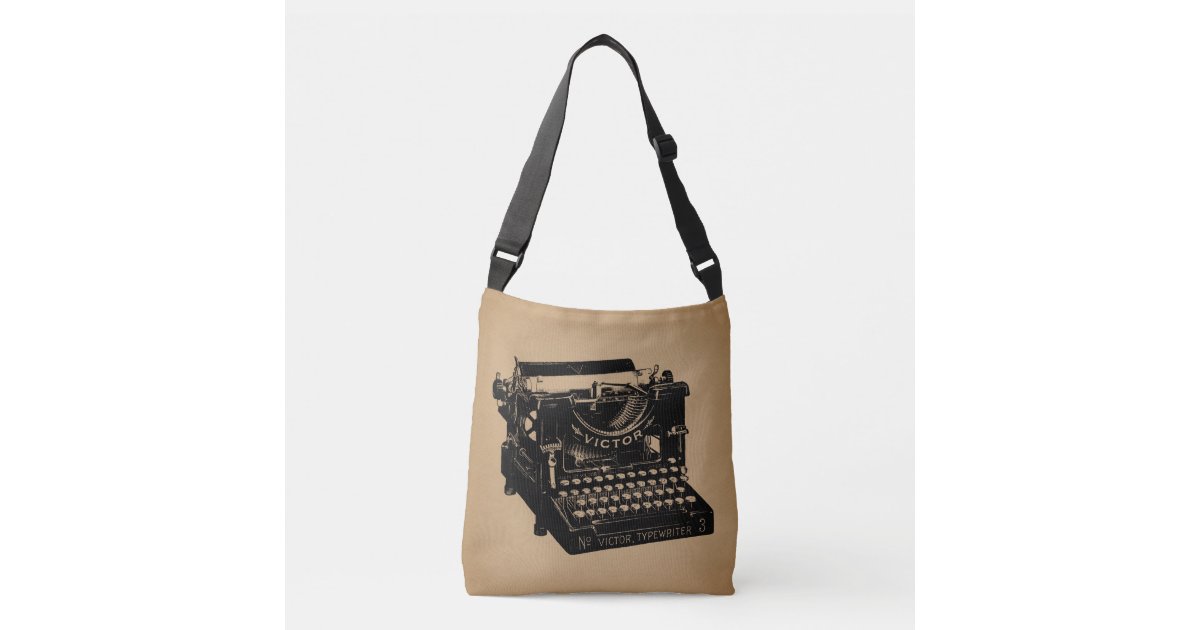 Antique Typewriter Old Fashioned Typewriter Crossbody Bag | Zazzle