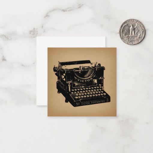 Antique Typewriter Old Fashioned Typewriter Note Card | Zazzle