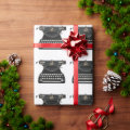 Antique Typewriter Wrapping Paper | Zazzle
