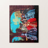 ANTIQUE VENETIAN PUPPETS MASQUERADE MASKS JIGSAW PUZZLE | Zazzle