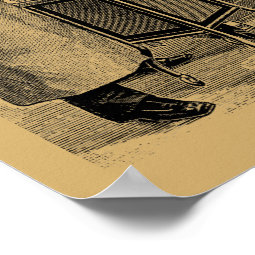 Antique Victorian Era Steampunk X-ray Machine Poster | Zazzle