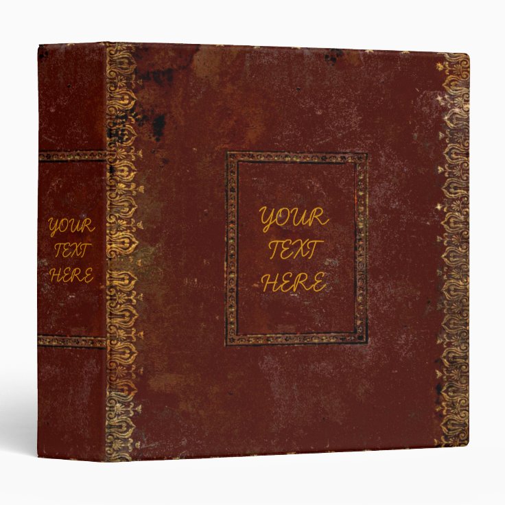 Antique Victorian Style Old Book Cover Binder | Zazzle