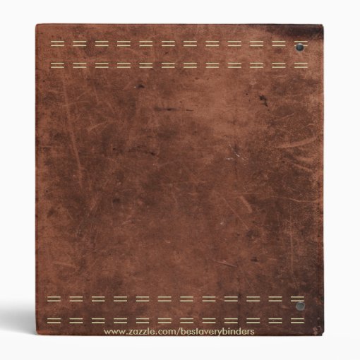 Antique Vintage Distressed Leather Print Notebook Binder | Zazzle