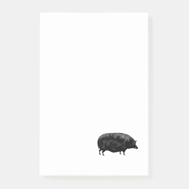 Antique Vintage Pig Post-it Notes | Zazzle