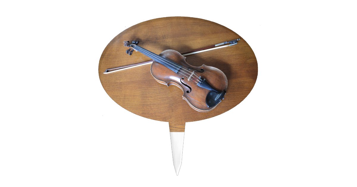 Antique Violin Cake Topper | Zazzle
