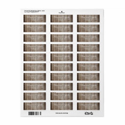 Antique Wood Rustic Country Return Address Labels | Zazzle