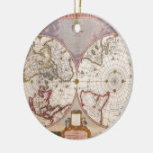Antique World Map Ceramic Ornament | Zazzle