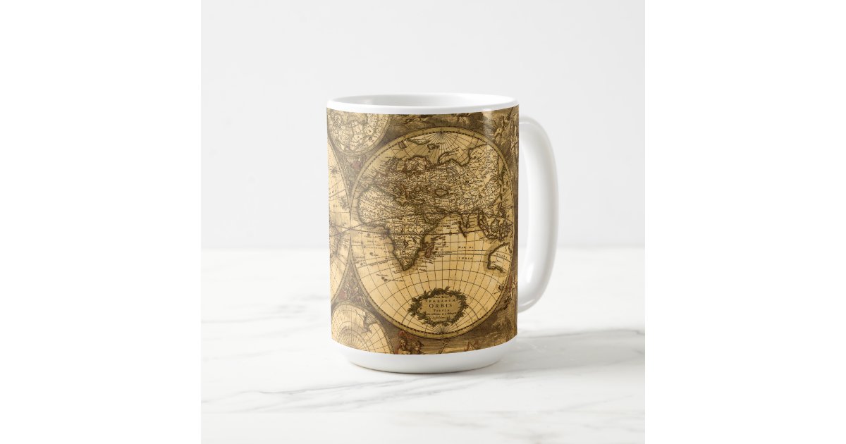 Antique World Map Coffee Mug | Zazzle