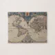 Antique World Map: Historical Cartography Art Jigsaw Puzzle | Zazzle