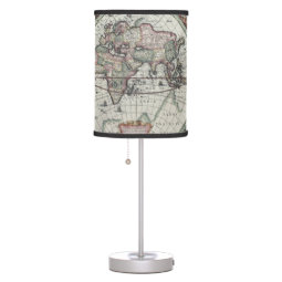 Antique World Map Lamp | Zazzle