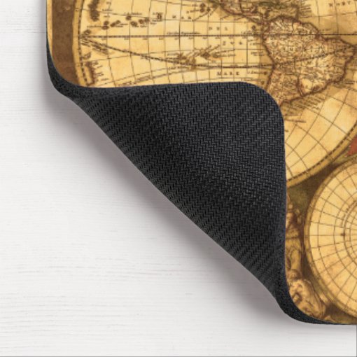 Antique World Map Mouse Pad | Zazzle