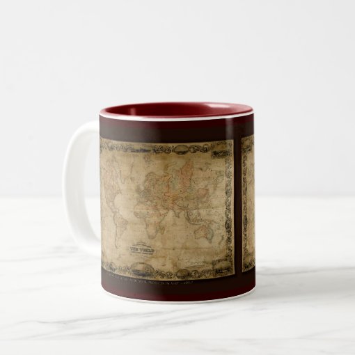 Antique World Map Mug Series | Zazzle