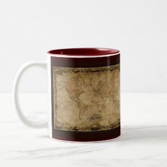 Antique World Map Mug Series | Zazzle
