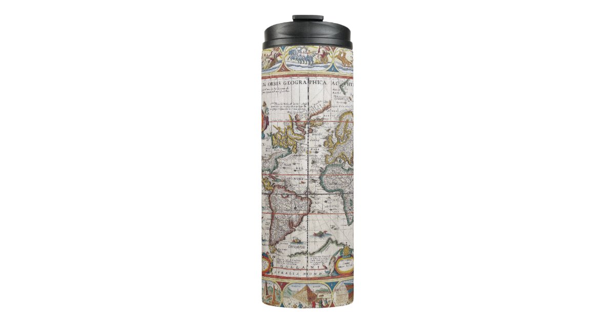 Antique World Map tumbler | Zazzle