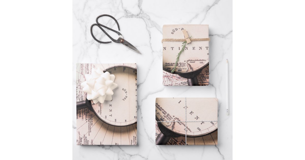 Antique World Maps Wrapping Paper Sheets | Zazzle