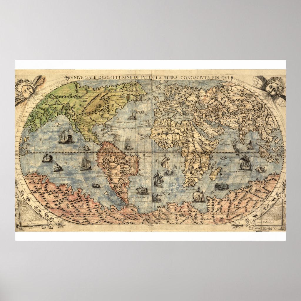 World map posters, Educational charts, Wall maps
