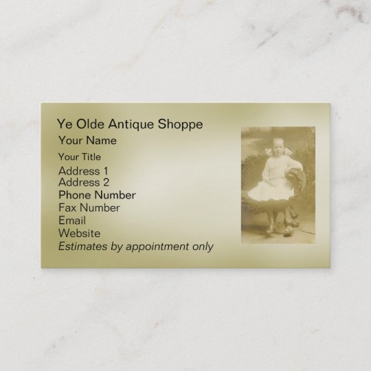 Antiques - business card template | Zazzle.com