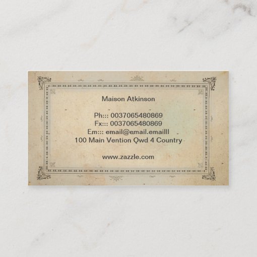 antiques shop or collectibles business card | Zazzle