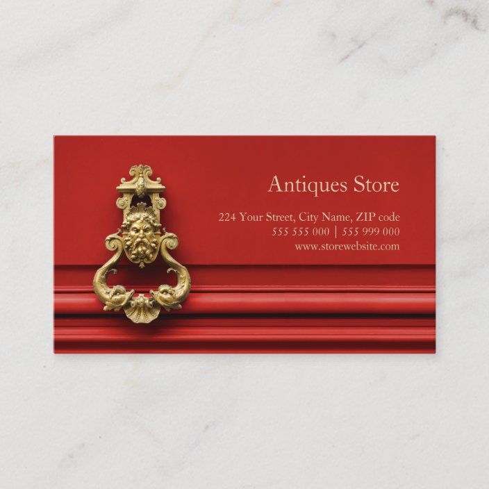 Antiques Store business card | Zazzle.com