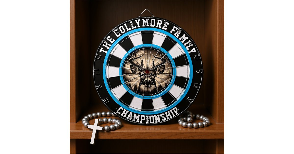 Antlered Deer Hunting Design Dart Board | Zazzle
