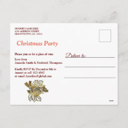 Anton Pieck Christmas invitation Holiday Postcard | Zazzle