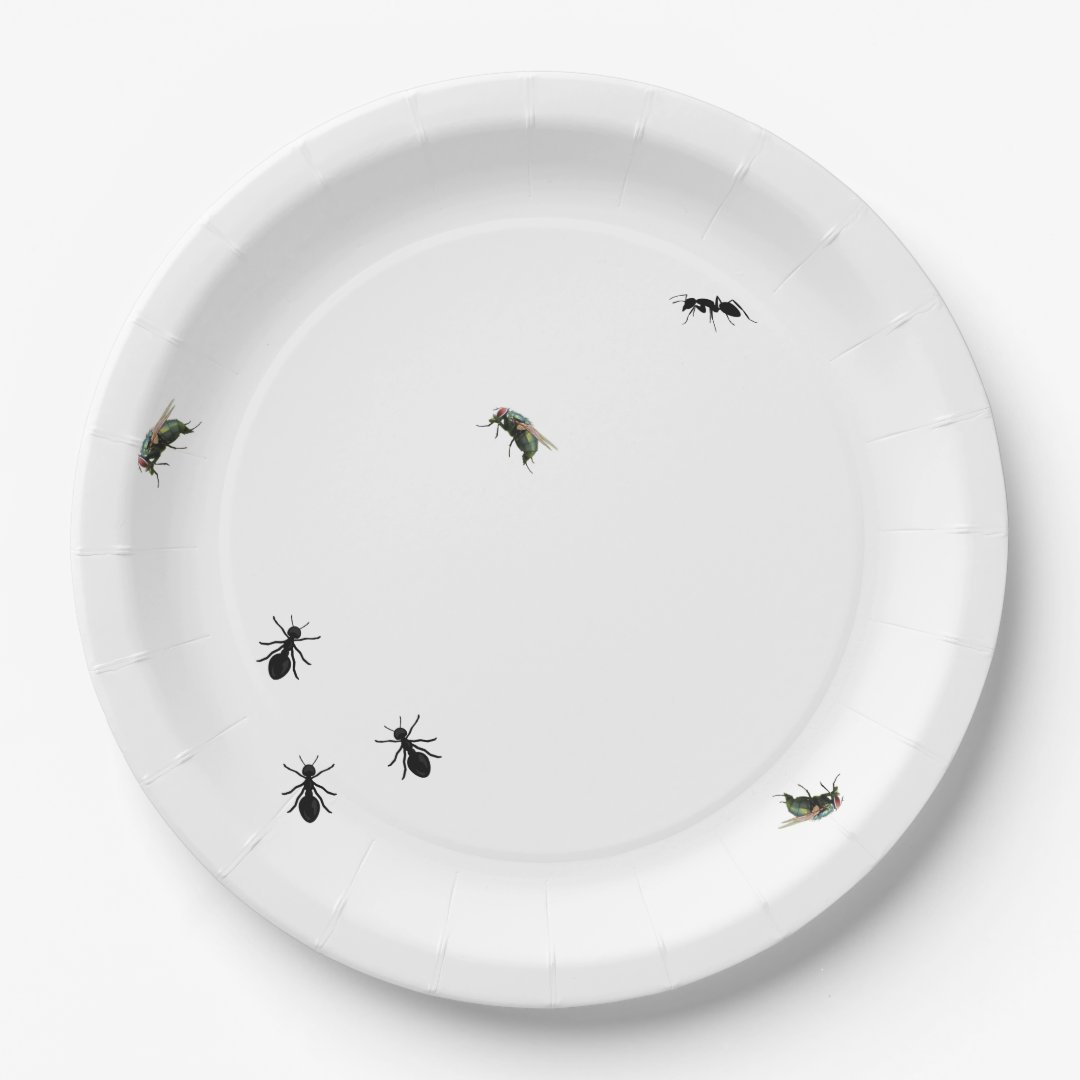 Ants And Flies Paper Plates | Zazzle