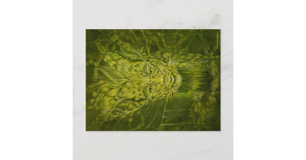 Anu/ Elemental Green Postcard | Zazzle