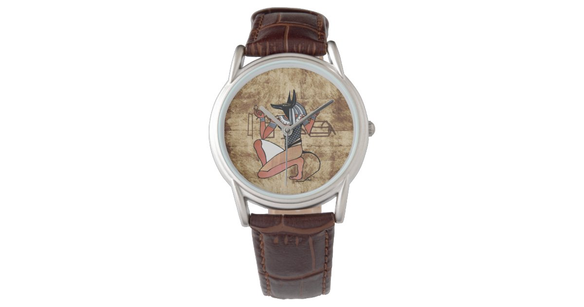 Anubis The Guardian Egyptian Watch | Zazzle