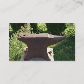 Anvil Business Card | Zazzle