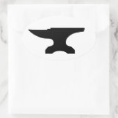 Anvil Oval Sticker | Zazzle
