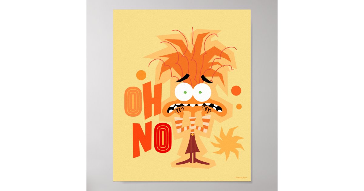 Anxiety "Oh No" Poster | Zazzle