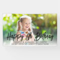 Any Age Kids Birthday Party Custom Photo Banner | Zazzle