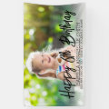 Any Age Kids Birthday Party Custom Photo Banner | Zazzle
