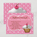 Any Age, Swell Sweet Cupcake Birthday Invitations | Zazzle