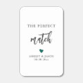 Any Color The Perfect Match, Wedding Matchboxes | Zazzle