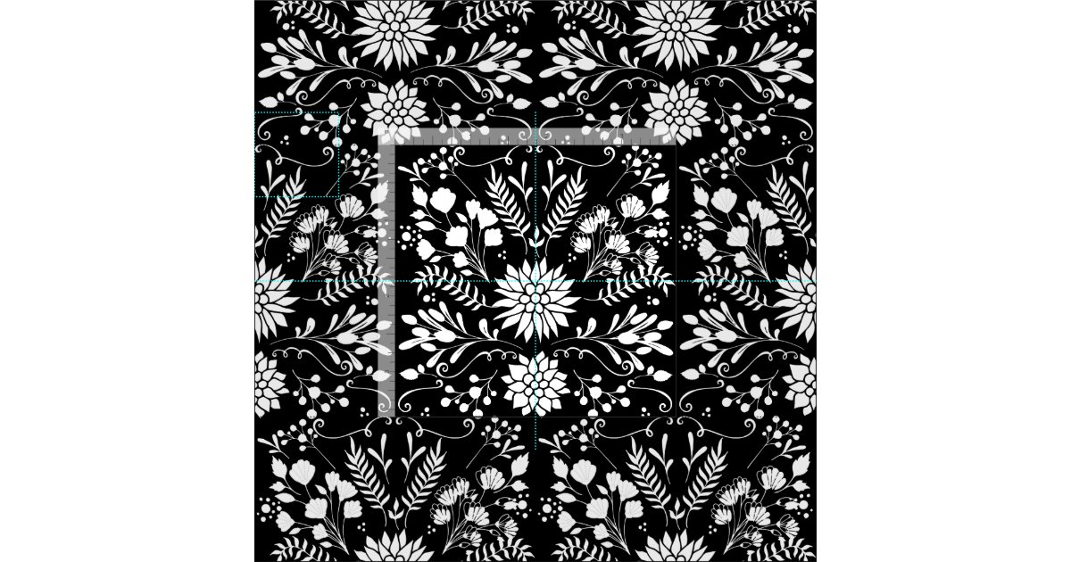 Any Custom Color Rustic Floral Pattern Fabric | Zazzle