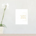 Any Event Elegant Modern Real Foil Welcome Sign | Zazzle