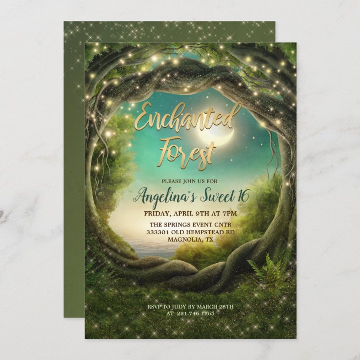 ANY EVENT - Enchanted Forest Invitation | Zazzle