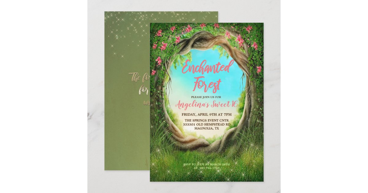 ANY EVENT - Enchanted Forest Invitation | Zazzle