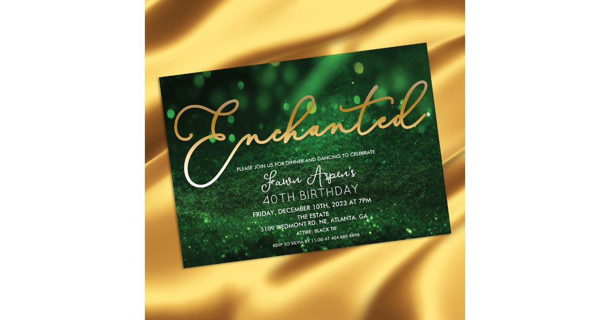 ANY EVENT - Enchanted Forest Invitation | Zazzle