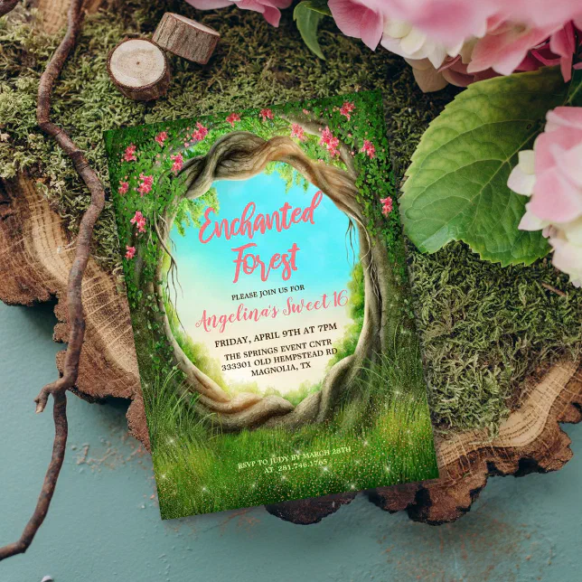 ANY EVENT - Enchanted Forest Invitation | Zazzle