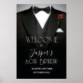 ANY EVENT - Mens Tuxedo Welcome Poster Sign | Zazzle