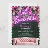 ANY EVENT - Neon Brunch Floral Invitation | Zazzle