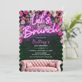 ANY EVENT - Neon Brunch Floral Invitation | Zazzle